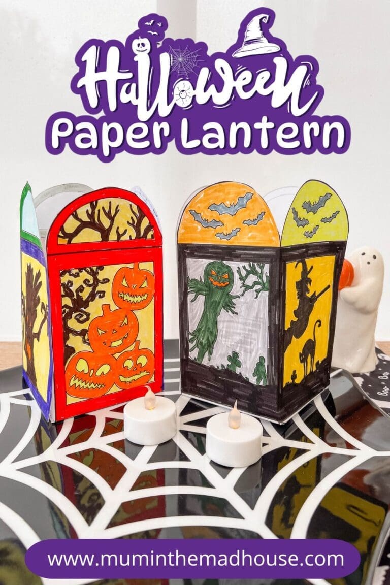 DIY Easy Paper Halloween Lanterns | 7 Free Printable Designs for Kids