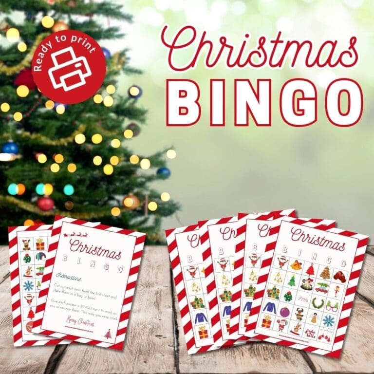 Christmas Bingo Game with Free Printables: A Fun Holiday Activity for ...