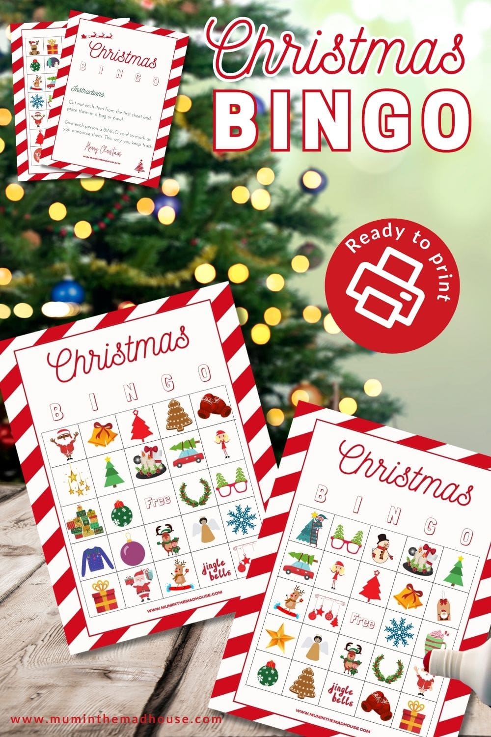 Christmas Bingo Game with Free Printables: A Fun Holiday Activity for ...