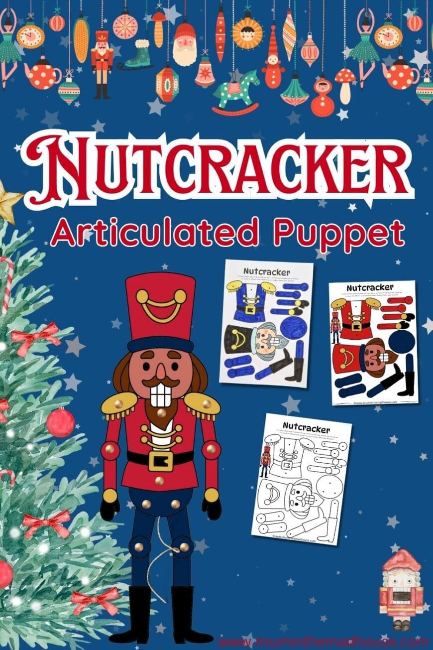 Free Printable Nutcracker Puppet - Classic Christmas Craft