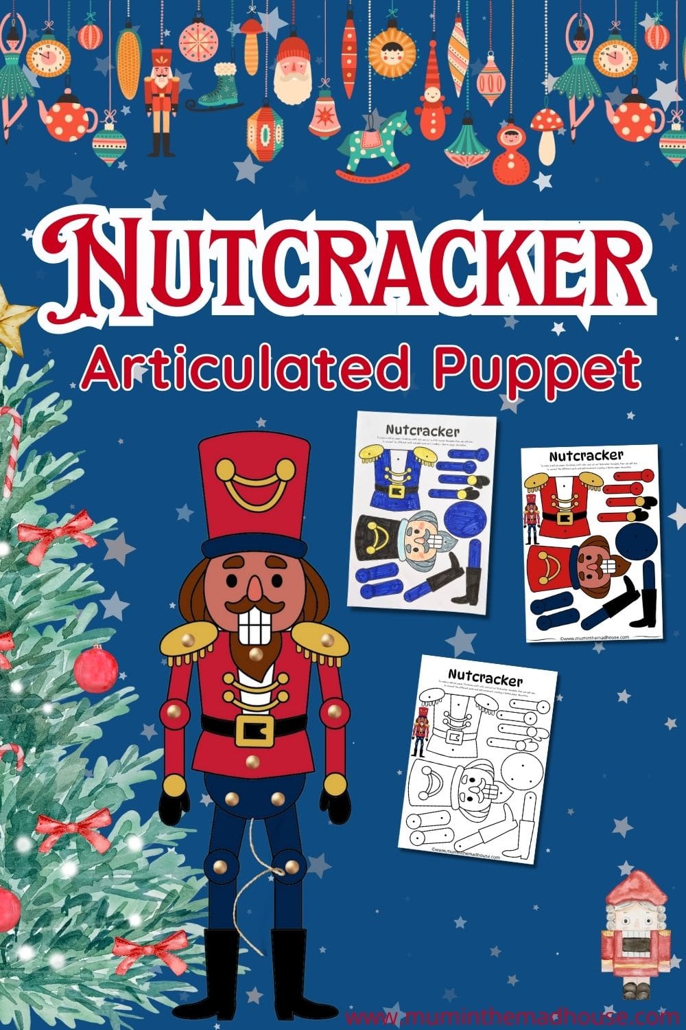 Free Printable Nutcracker Puppet - Classic Christmas Craft