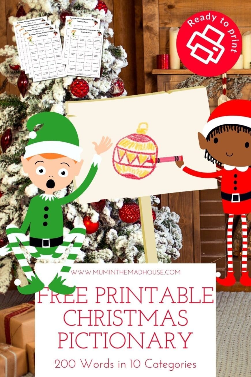 Free Printable Christmas Pictionary – Fun Holiday Game for All Ages