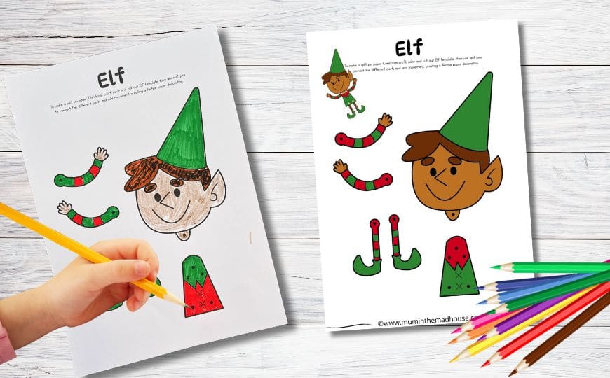Free Printable Elf Puppets - Fun Christmas Craft for Kids