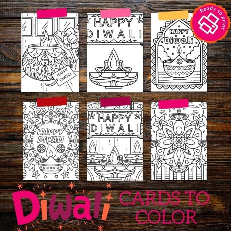 20 Fun Diwali Crafts & Printables for Kids – Creative Festival of ...