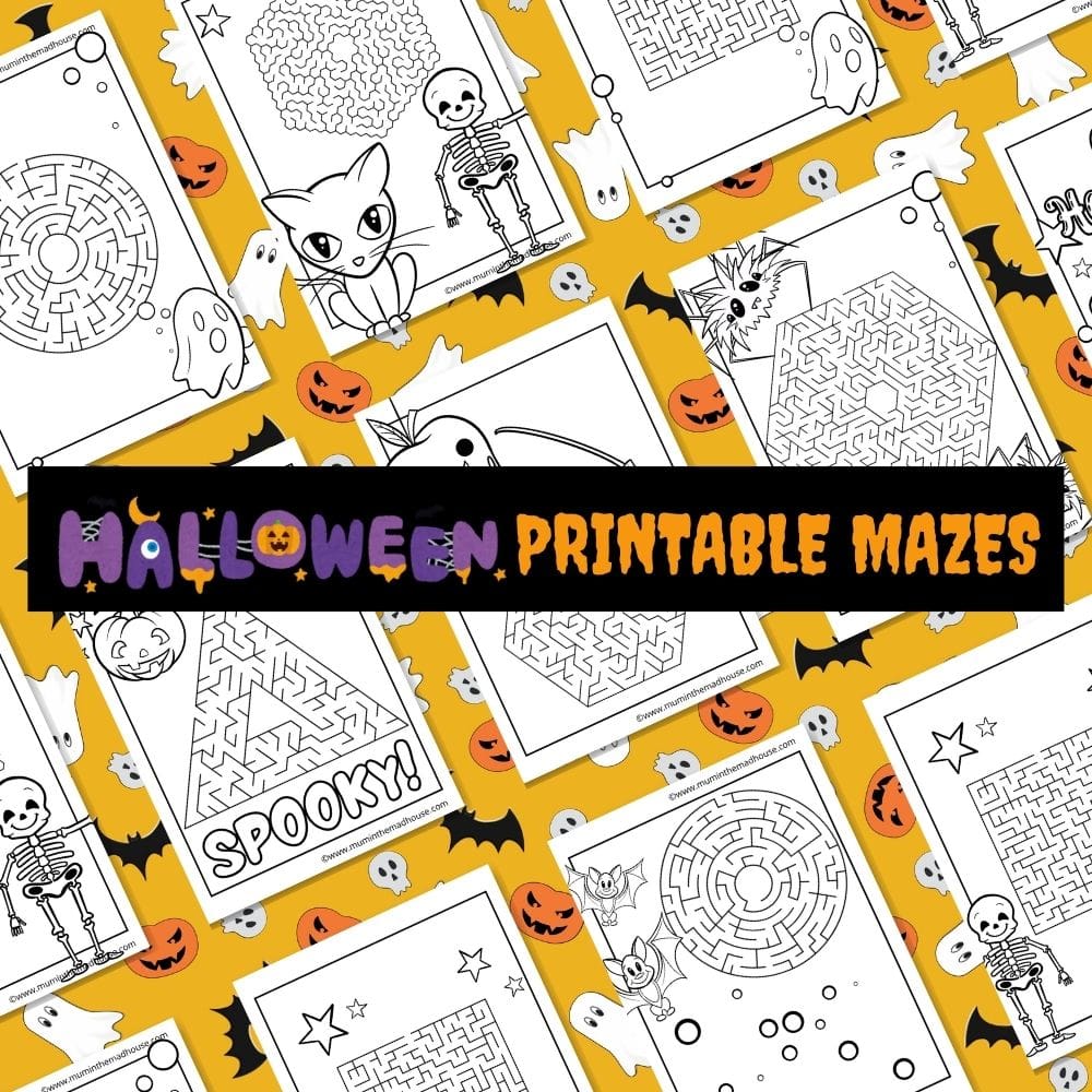 9 Free Halloween Maze Printables for Kids | Fun & Spooky Puzzles