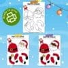 Free Printable Santa Claus Puppet - Color & Assemble for Christmas Fun
