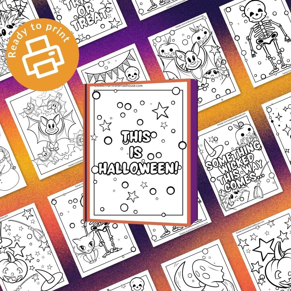 24 Free Cute Halloween Coloring Pages for Kids and Adults | Download Now