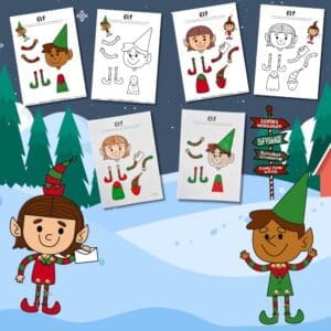 Free Printable Elf Puppets - Fun Christmas Craft for Kids