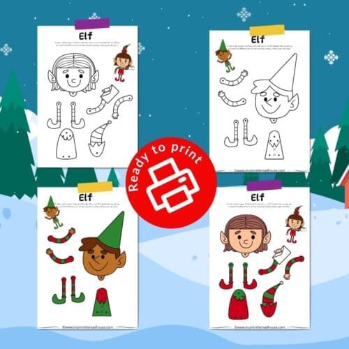 Free Printable Elf Puppets - Fun Christmas Craft for Kids