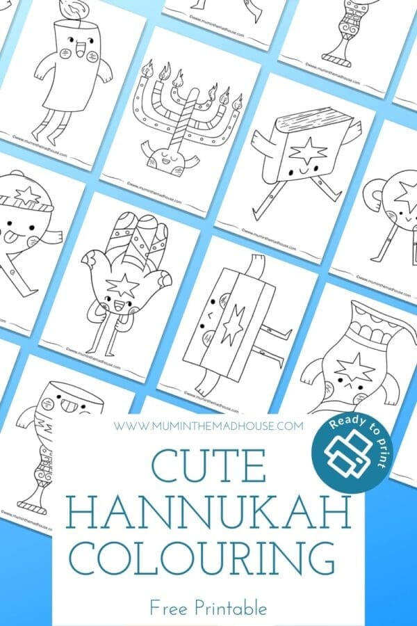 10 Free Cute Hanukkah Coloring Pages for Kids | Mum In The Madhouse