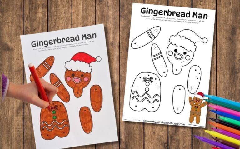 Free Printable Gingerbread Man Puppet - Fun Christmas Craft