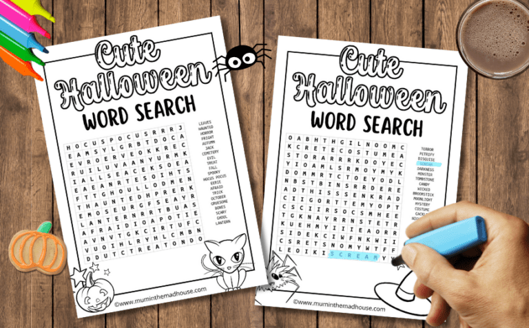 3 Free Printable Halloween Word Searches for Kids | Fun Puzzles