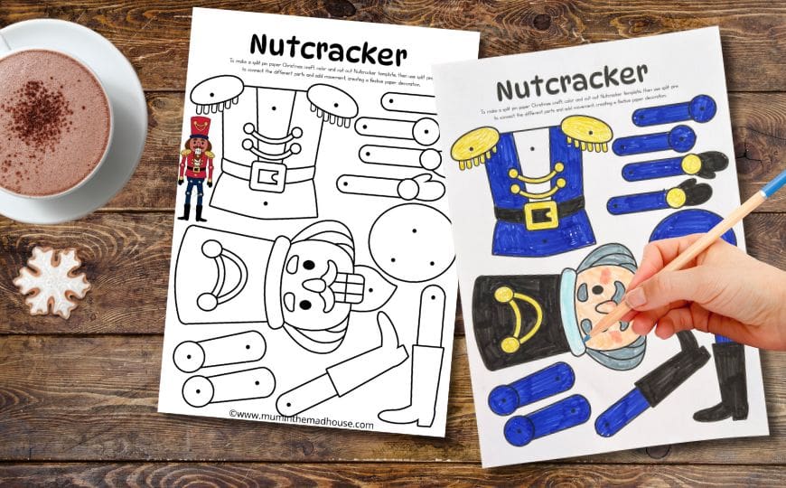 Free Printable Nutcracker Puppet - Classic Christmas Craft
