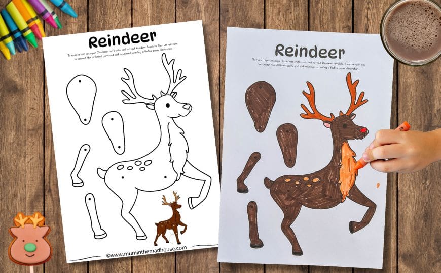 Free Printable Christmas Paper Puppet Templates | Santa, Reindeer ...