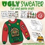 DIY Ugly Sweater Craft for Kids | Free Printable Templates for Holiday Fun