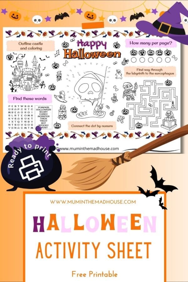 Free Printable Halloween Fun Activity Sheet – Perfect for Spooky Season ...