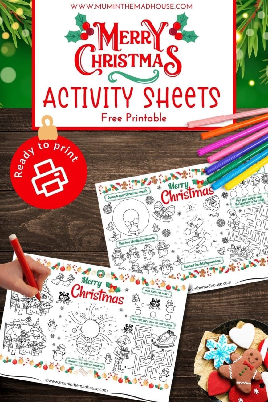 Fun Free Printable Christmas Activity Sheets – Perfect Seasonal ...