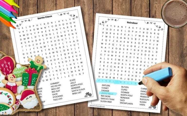 11 Free Christmas Word Searches – Fun and Festive Holiday Printables