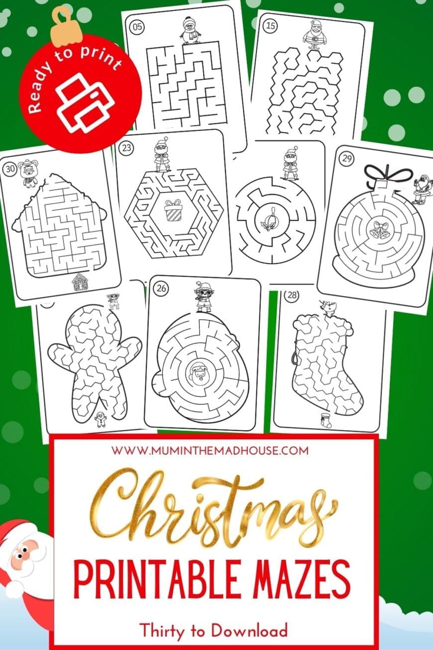 30 Free Christmas Maze Printables – Festive Fun for Kids! | Mum In The ...