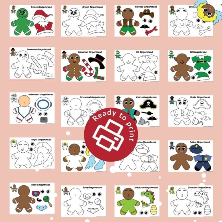 Disguise a Gingerbread Man Craft | 20 Free Printable Templates for Kids
