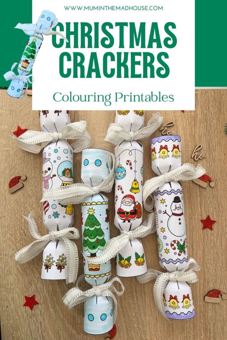 DIY Christmas Cracker Colouring Printables for Kids – Fun Holiday Craft