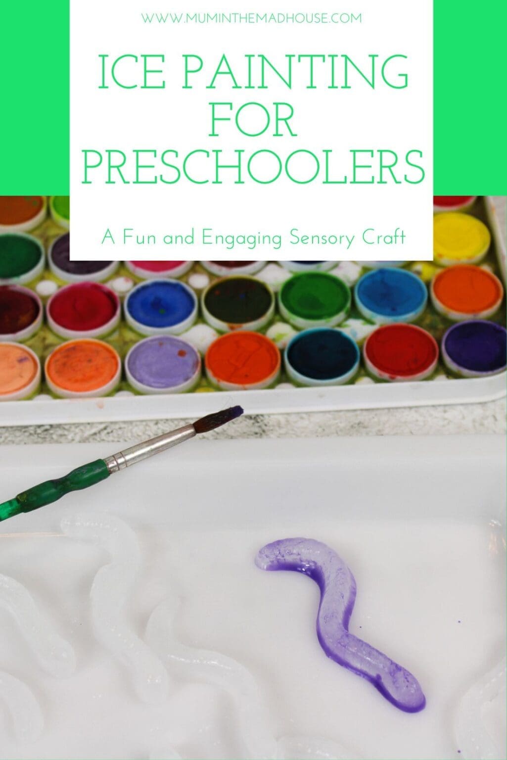 Ice Painting for Preschoolers | Fun Sensory Craft with Watercolors