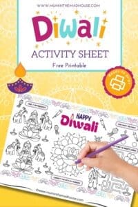Free Printable Happy Diwali Activity Sheet – Fun for Classrooms and Home