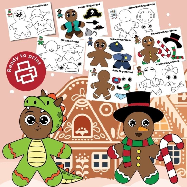 Disguise a Gingerbread Man Craft | 20 Free Printable Templates for Kids