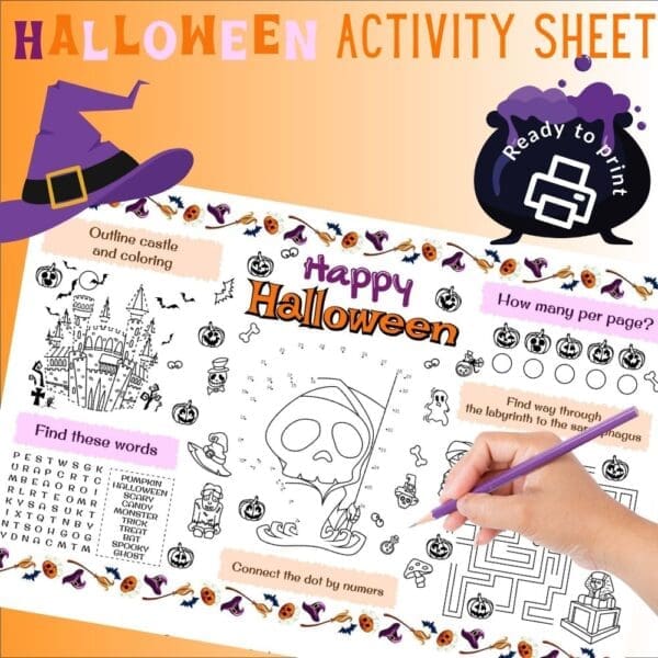 Free Printable Halloween Fun Activity Sheet – Perfect for Spooky Season ...