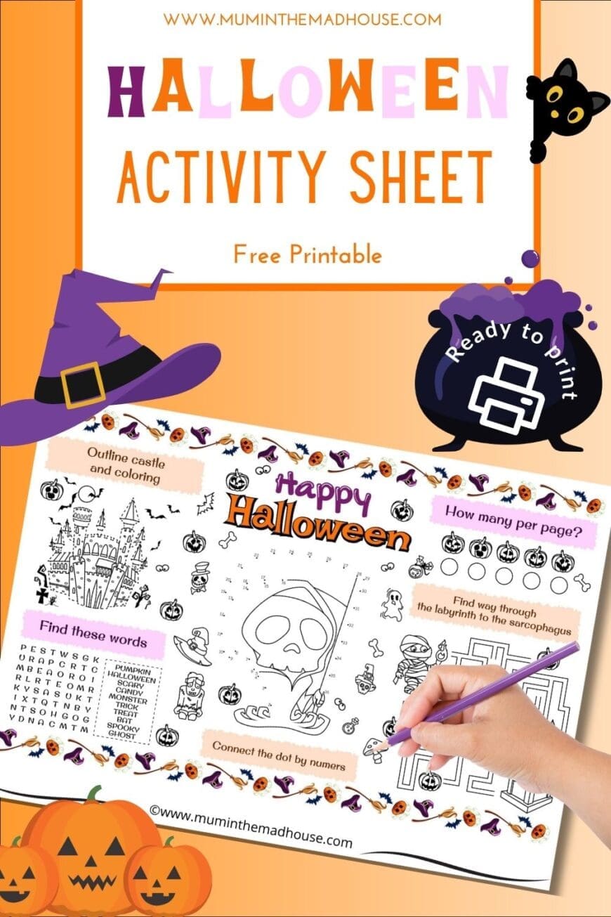 Free Printable Halloween Fun Activity Sheet – Perfect for Spooky Season ...