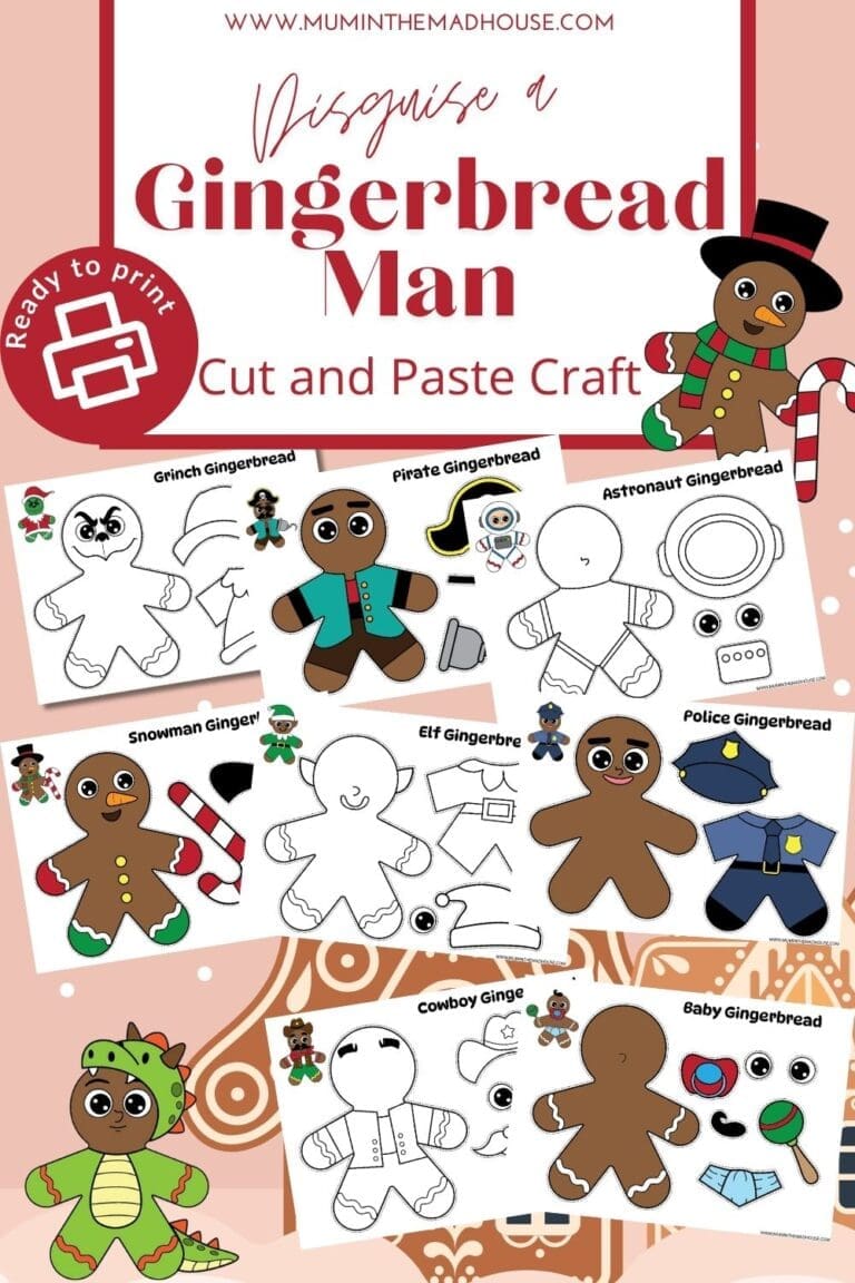 Disguise a Gingerbread Man Craft | 20 Free Printable Templates for Kids