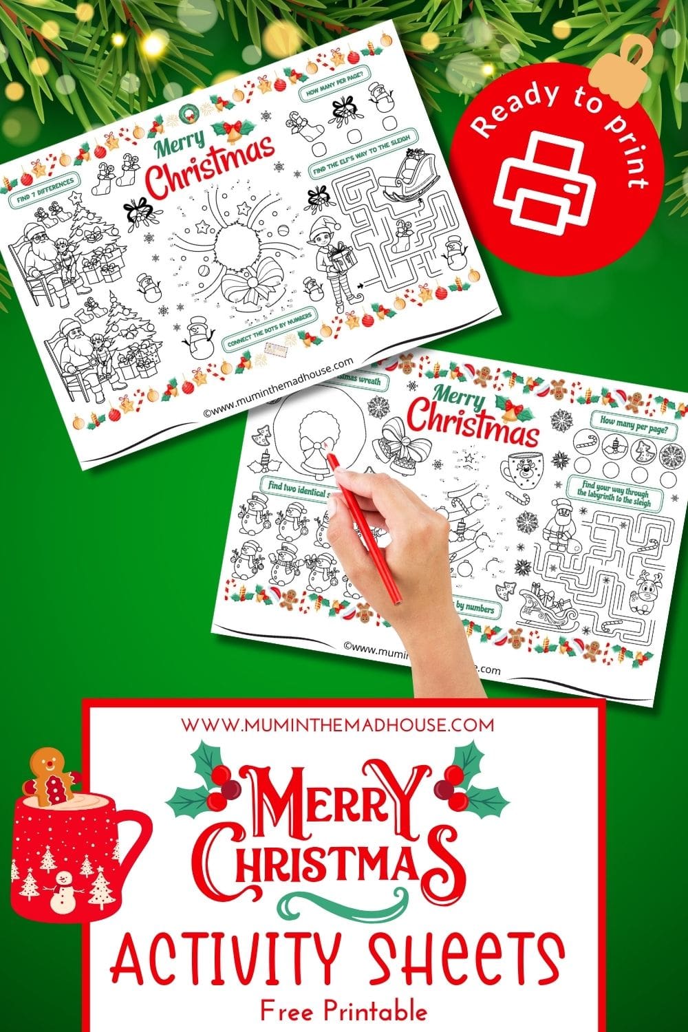 Fun Free Printable Christmas Activity Sheets – Perfect Seasonal ...