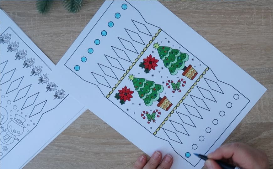 DIY Christmas Cracker Colouring Printables for Kids – Fun Holiday Craft