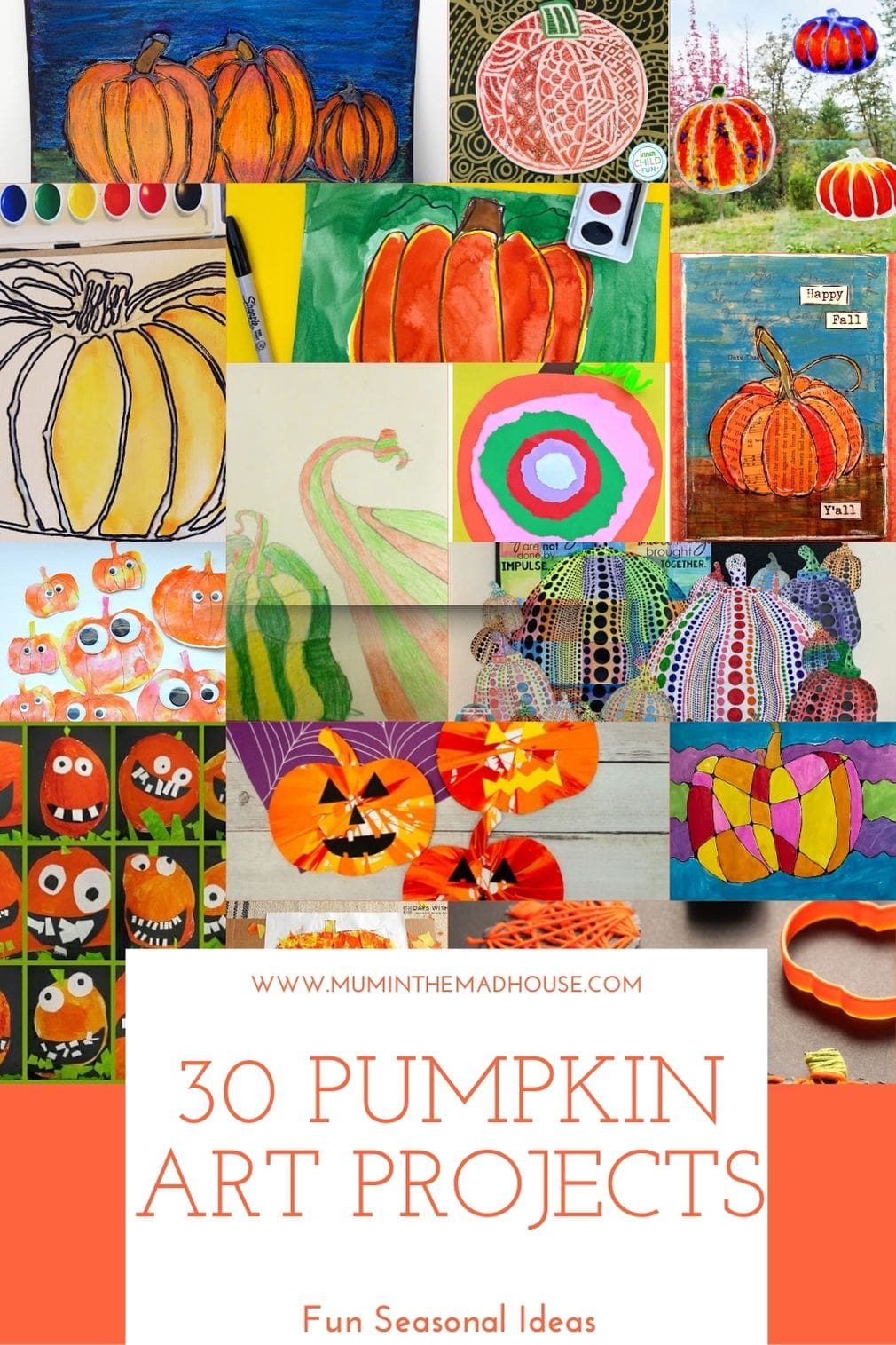 30 Festive Pumpkin Art Projects for Kids – Fun and Creative Fall Crafts