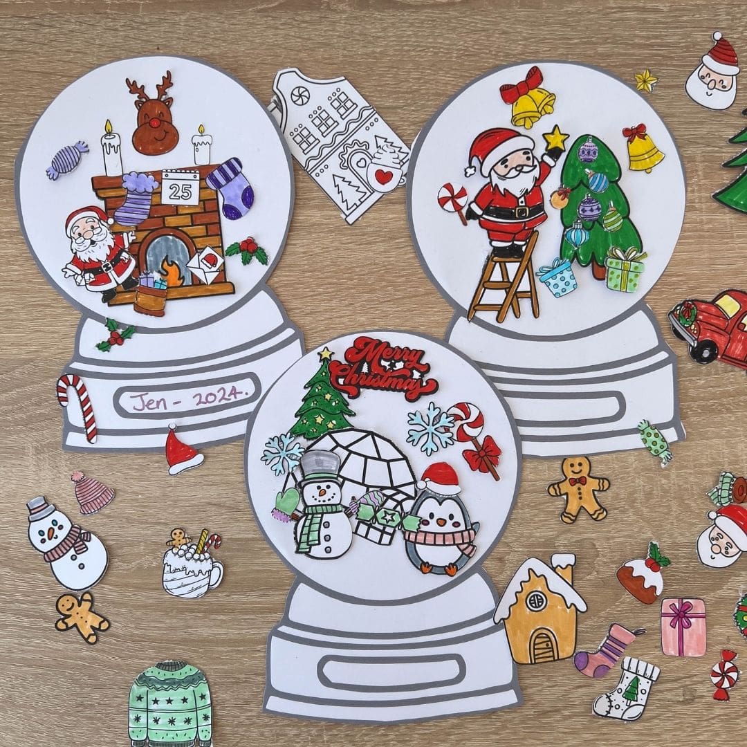 DIY Printable Snow Globe Craft – Fun Winter Activity for Kids!