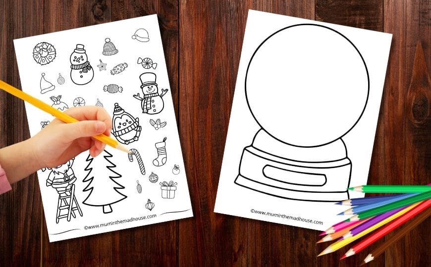 DIY Printable Snow Globe Craft – Fun Winter Activity for Kids!