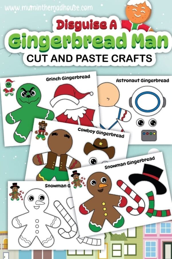 Disguise a Gingerbread Man Craft | 20 Free Printable Templates for Kids