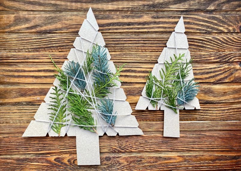 DIY Nature-Inspired Christmas Tree Craft for Kids | Eco-Friendly ...