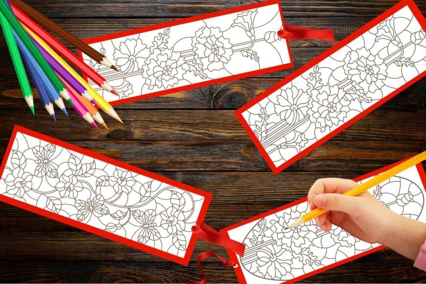 Printable Poppy Bookmarks to Color – A Creative and Reflective Craft ...