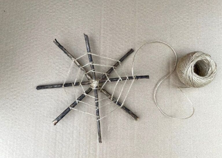 DIY Nature-Inspired Spider Web Craft | Twigs and Twine Project for Kids