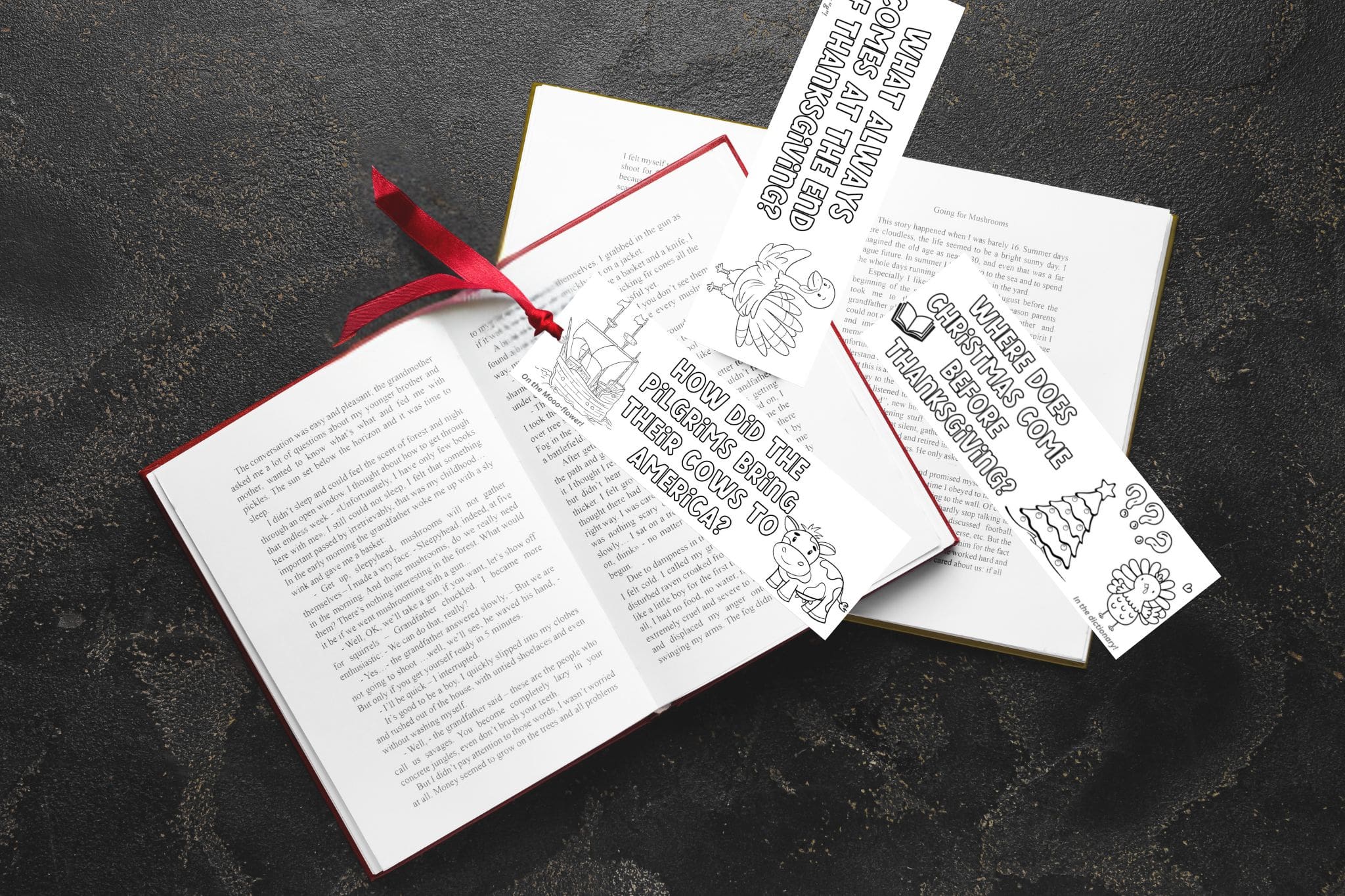 Thanksgiving Riddle Bookmarks to Color: Fun and Interactive Holiday ...