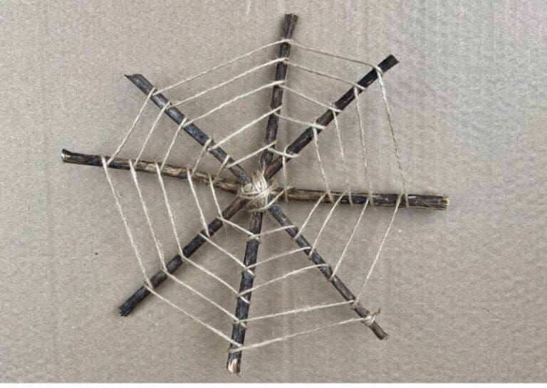 DIY Nature-Inspired Spider Web Craft | Twigs and Twine Project for Kids