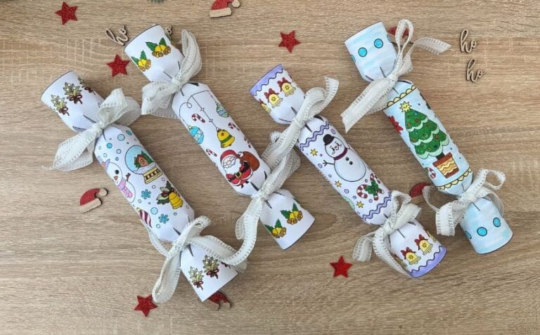 DIY Christmas Cracker Colouring Printables for Kids – Fun Holiday Craft