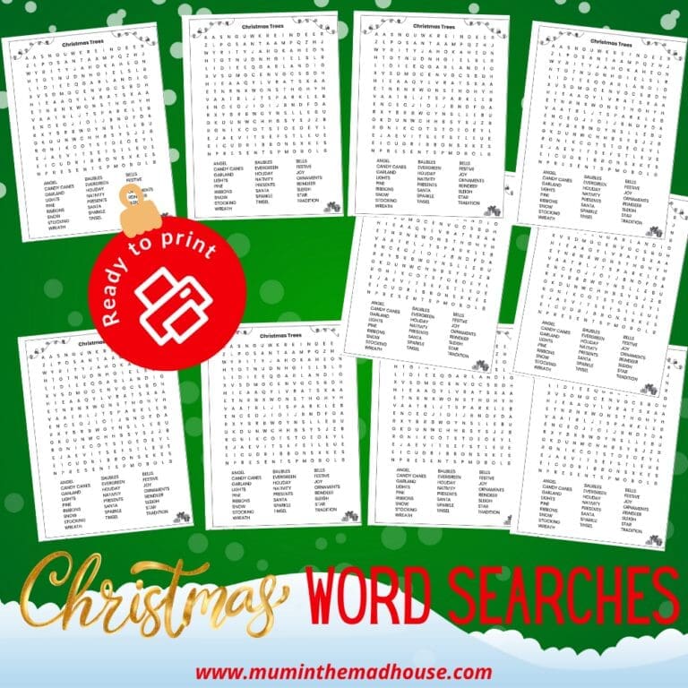 11 Free Christmas Word Searches – Fun and Festive Holiday Printables