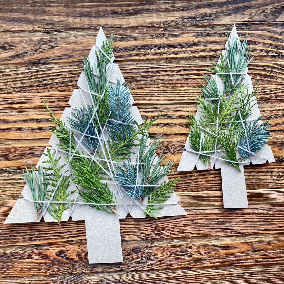 DIY Nature-Inspired Christmas Tree Craft for Kids | Eco-Friendly ...