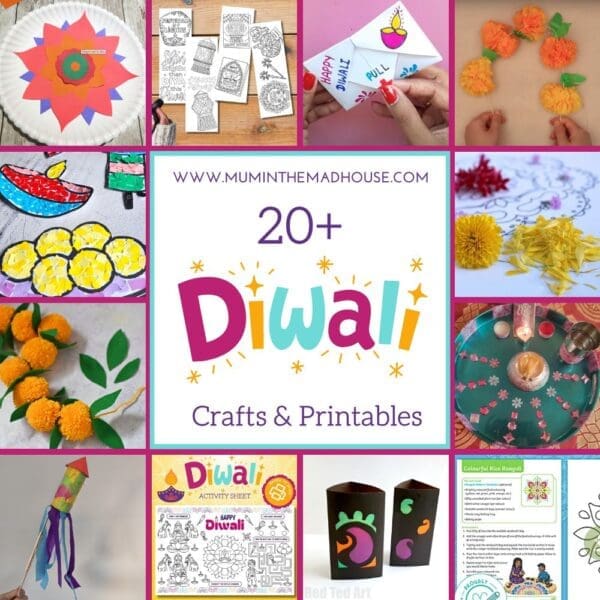 20 Fun Diwali Crafts & Printables for Kids – Creative Festival of ...