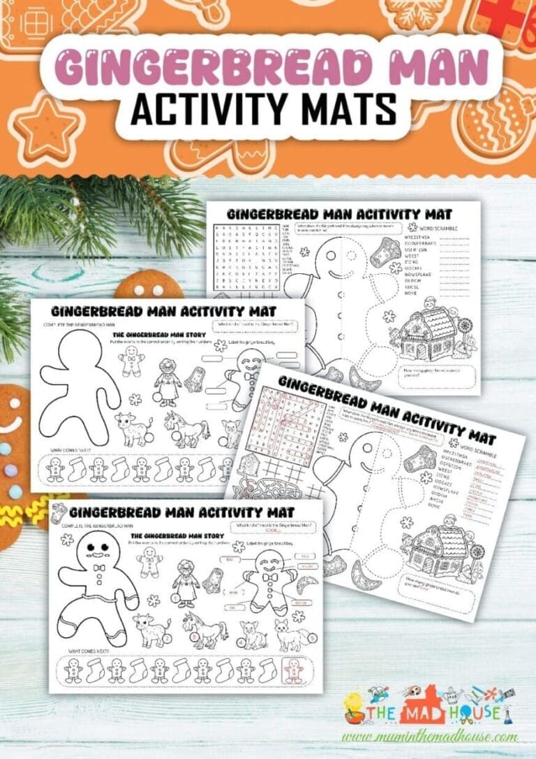 Gingerbread Man Activities – Free Printables for Fun Kindergarten Learning!