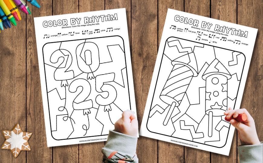 New Year’s Color-by-Rhythm Activity – Fun & Educational for Kids