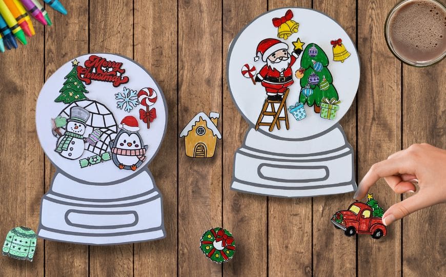 DIY Printable Snow Globe Craft – Fun Winter Activity for Kids!