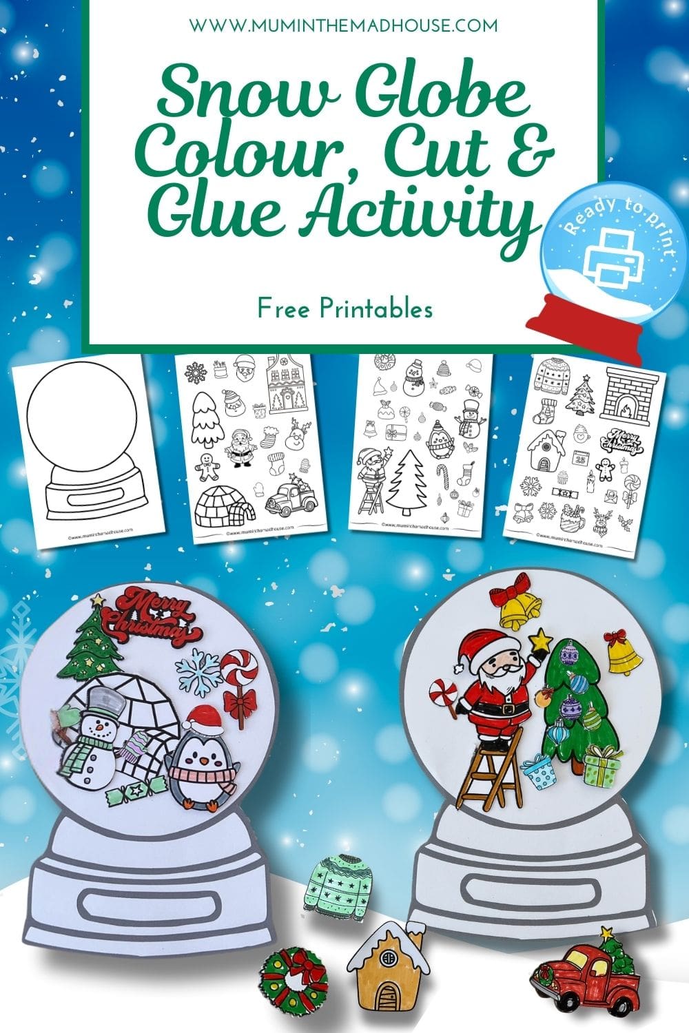 DIY Printable Snow Globe Craft – Fun Winter Activity for Kids!